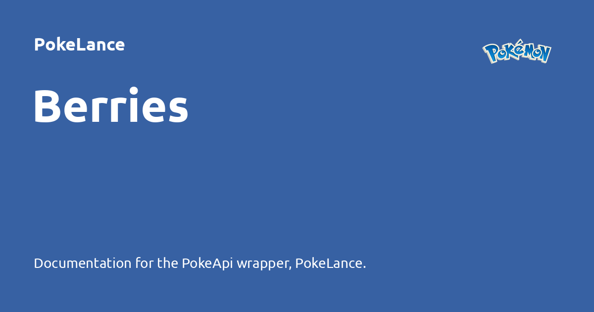Berries - PokeLance