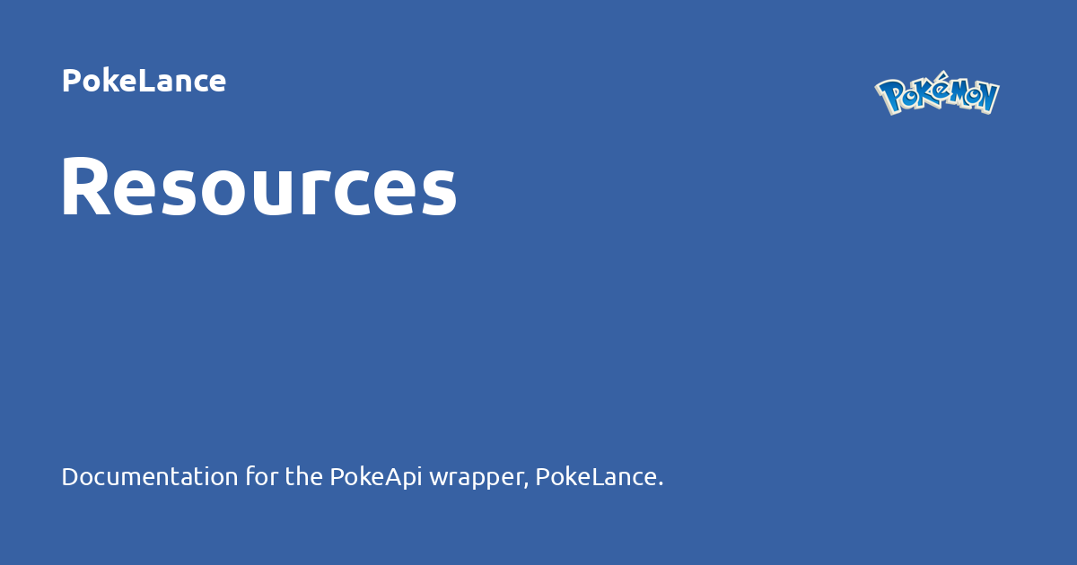 Resources - PokeLance